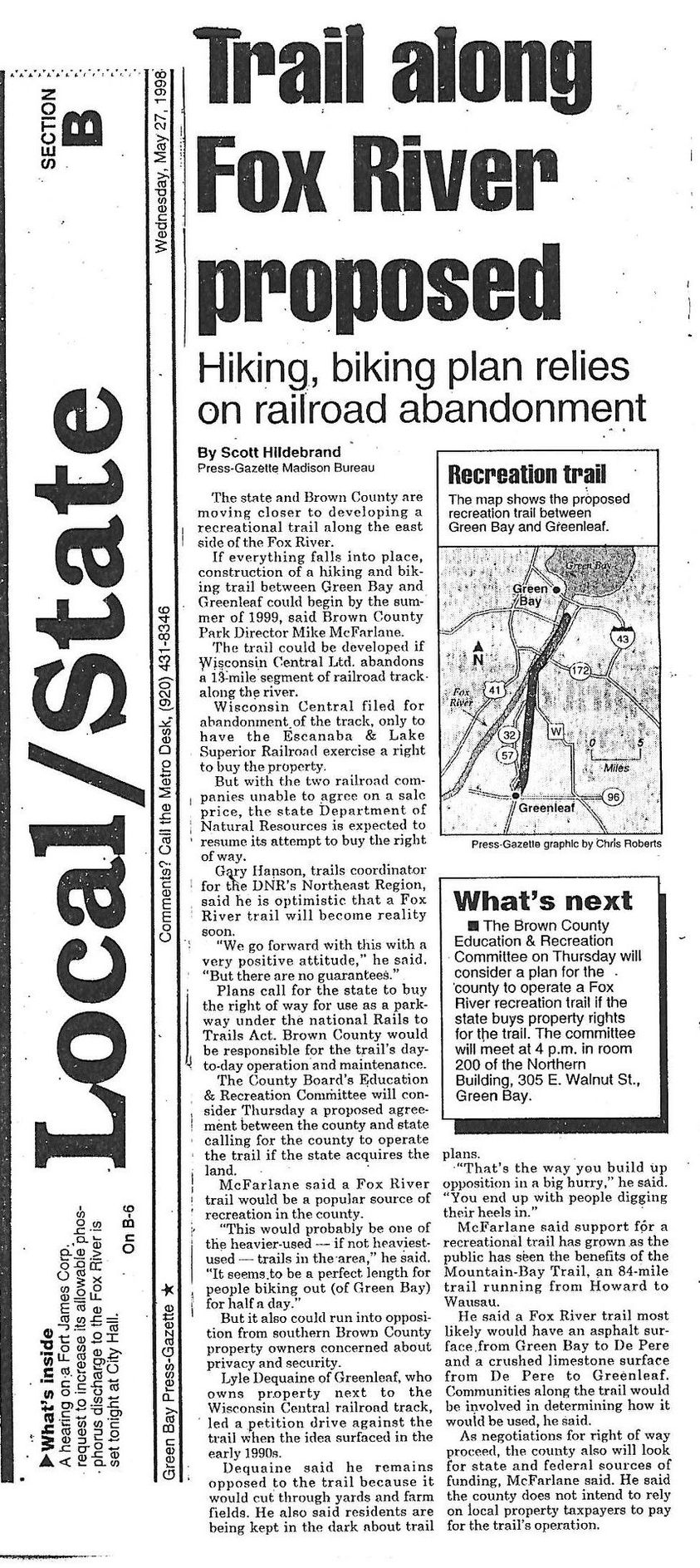 Trail Dedication – Friends of the Fox River Trail